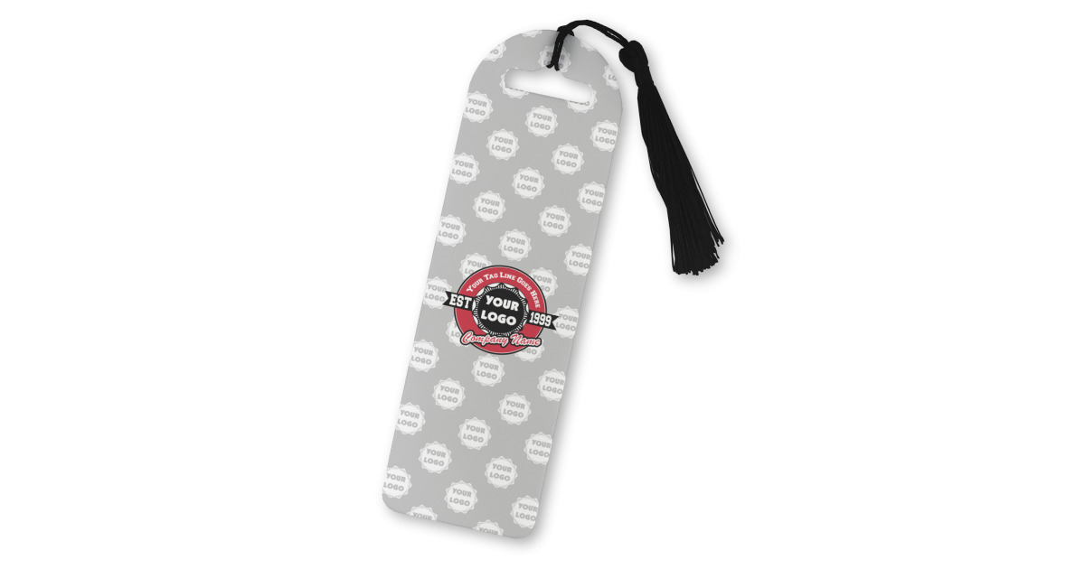 Custom Logo & Tag Line Plastic Bookmark w/ Logos | YouCustomizeIt