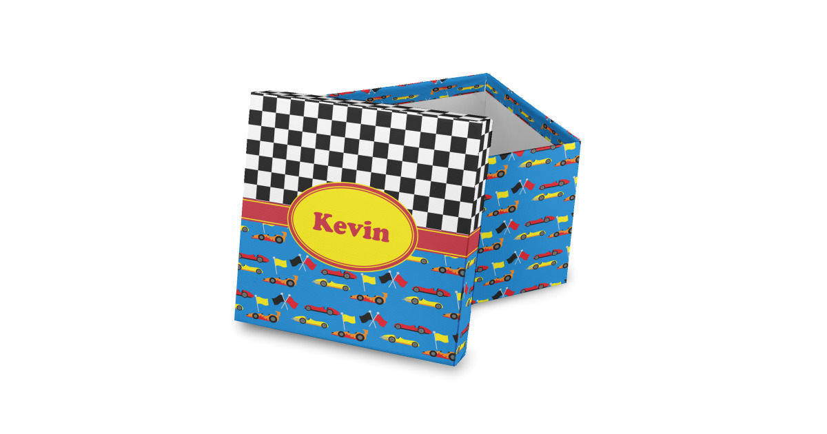 Custom Racing Car Gift Box with Lid - Canvas Wrapped (Personalized ...