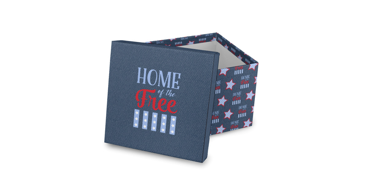 Custom American Quotes Gift Box with Lid - Canvas Wrapped | YouCustomizeIt