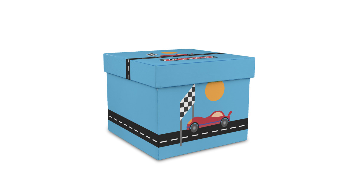 Custom Race Car Gift Box with Lid - Canvas Wrapped - Medium ...