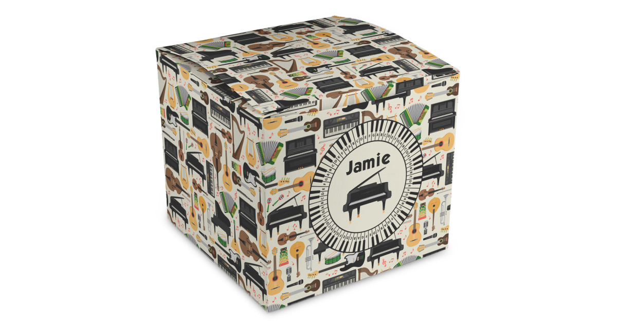 Custom Musical Instruments Cube Favor Gift Boxes (Personalized ...