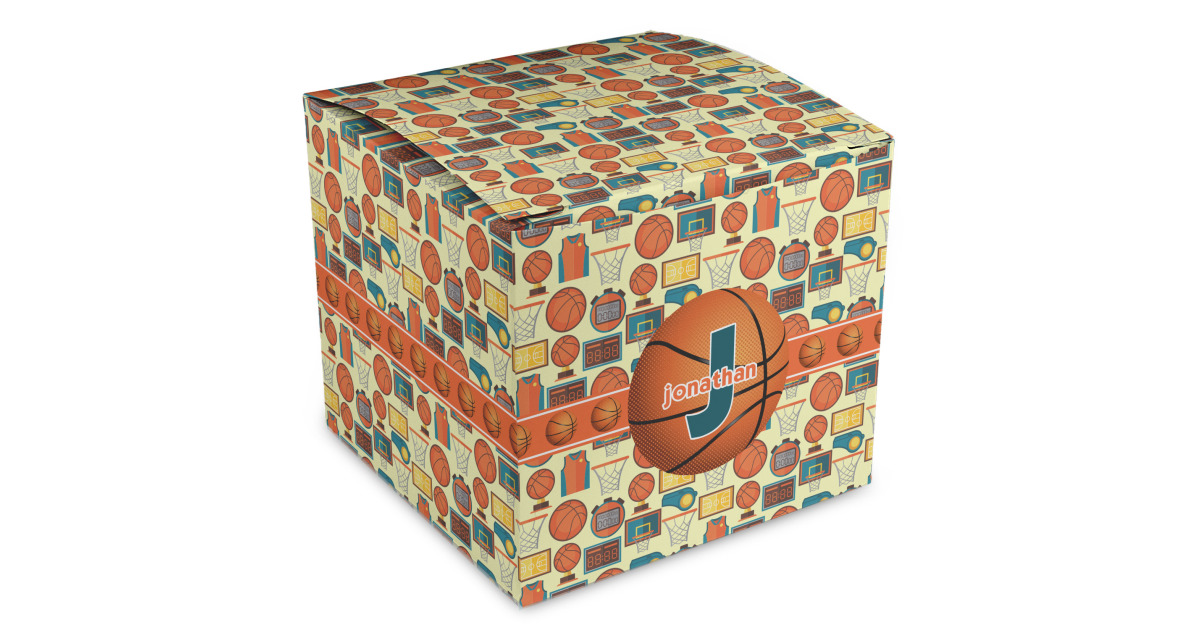 Custom Basketball Cube Favor Gift Boxes (Personalized) | YouCustomizeIt