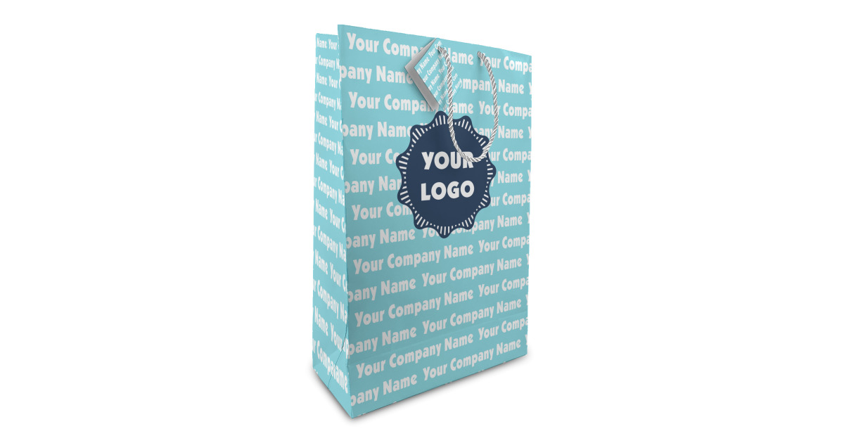 Custom Logo & Company Name Gift Bag - Large | YouCustomizeIt