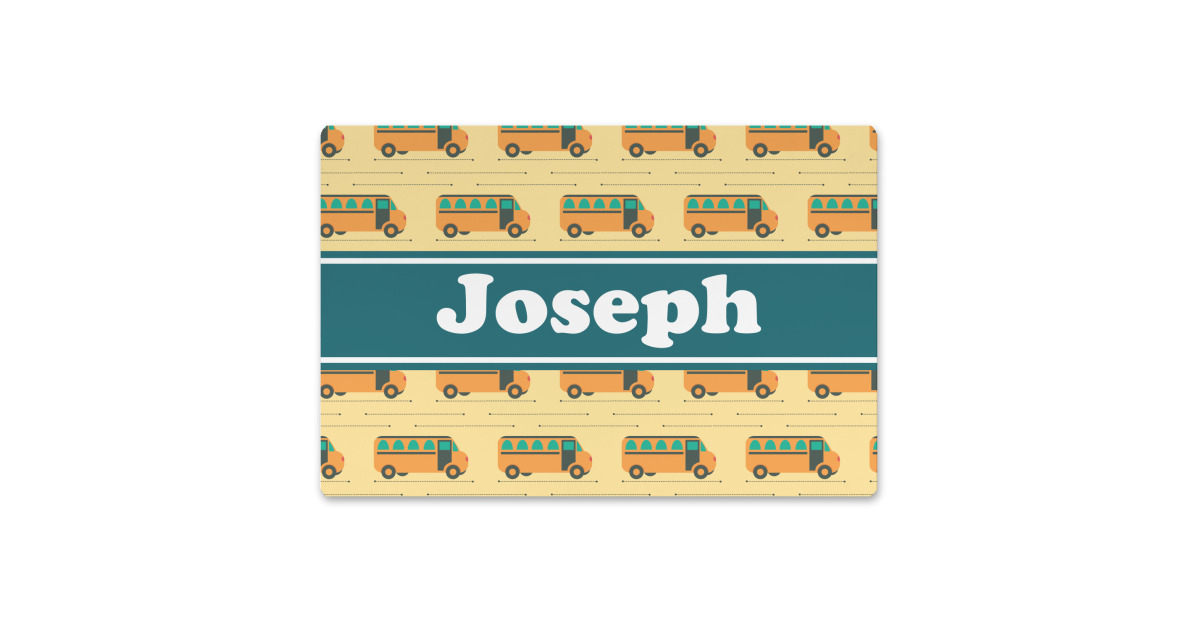 Custom School Bus Large Rectangle Car Magnet (Personalized ...