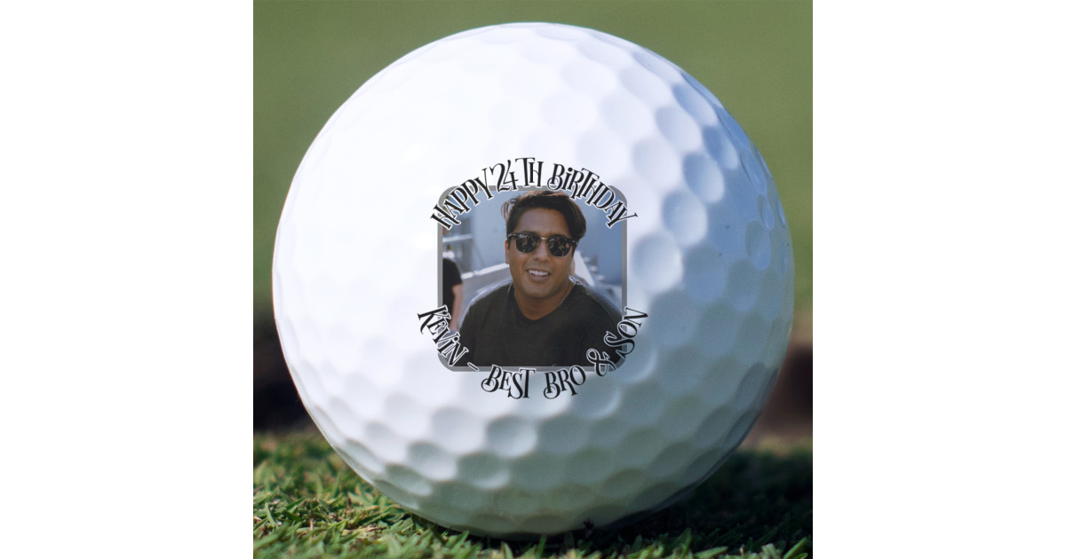 Custom Photo Birthday Golf Balls | YouCustomizeIt