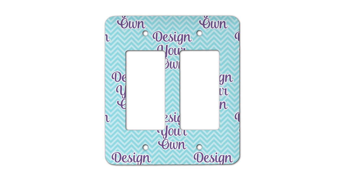 Custom Rocker Style Light Switch Covers - Two Switch | Design & Preview ...