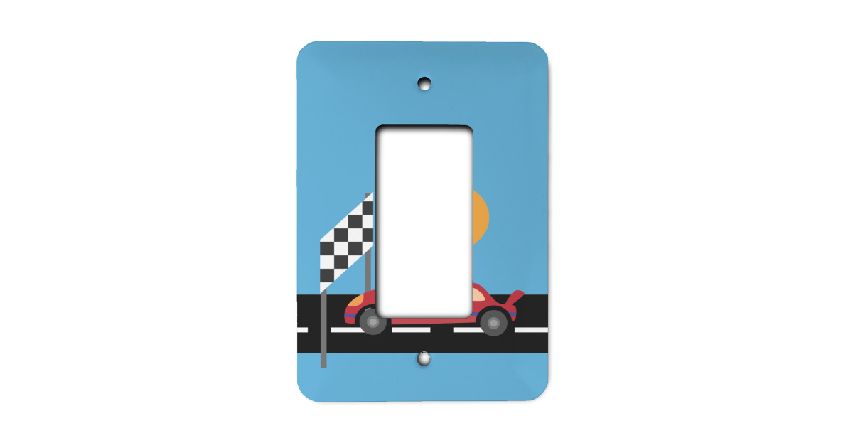 Custom Race Car Rocker Style Light Switch Cover | YouCustomizeIt