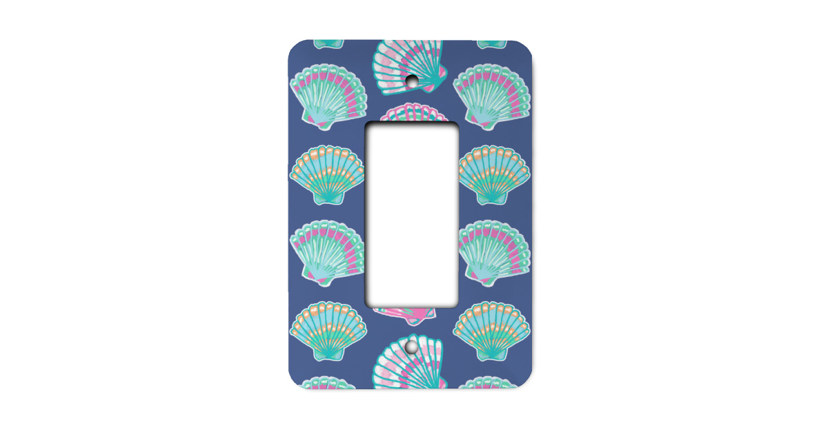Custom Preppy Sea Shells Rocker Style Light Switch Cover - Single ...