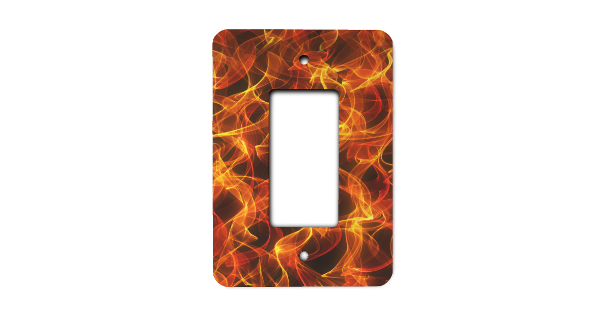 Custom Fire Rocker Style Light Switch Cover | YouCustomizeIt