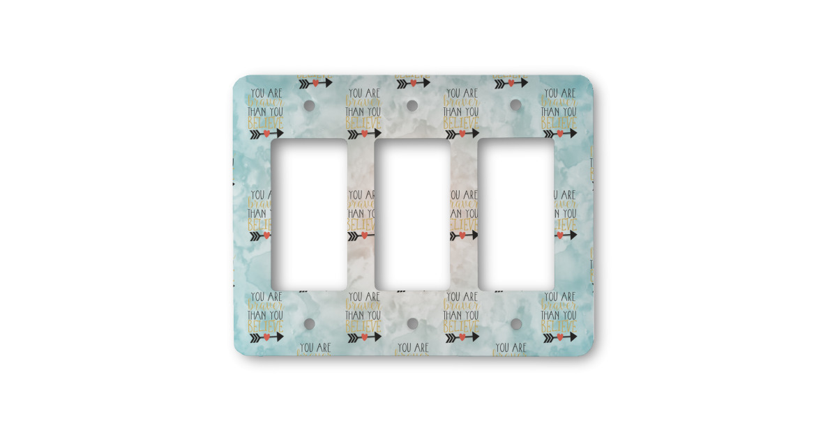 Custom Inspirational Quotes Rocker Style Light Switch Cover - Three ...