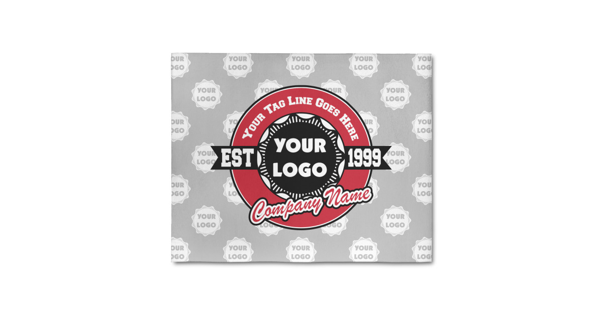 Custom Logo & Tag Line Indoor Area Rug - 8' x 10' w/ Logos | YouCustomizeIt