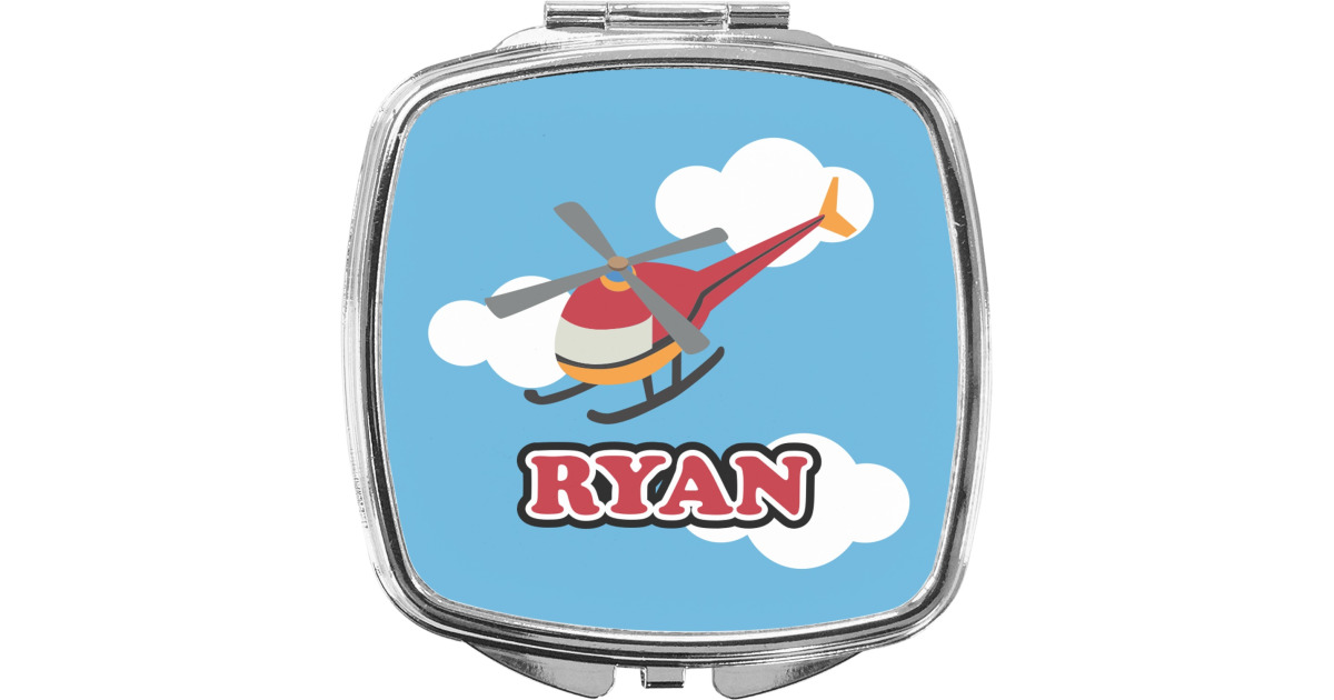 Custom Helicopter Compact Makeup Mirror (Personalized) | YouCustomizeIt