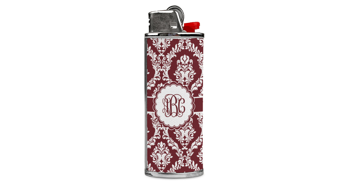 Custom Maroon & White Case for BIC Lighters (Personalized) | YouCustomizeIt
