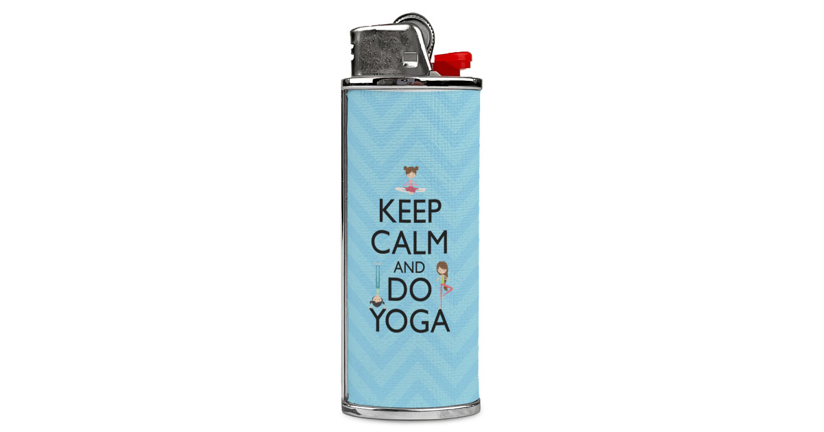 Custom Keep Calm & Do Yoga Case for BIC Lighters | YouCustomizeIt