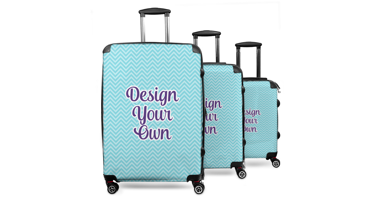 Custom 3-Piece Luggage Sets - 20" Carry On - 24" Medium Checked - 28 ...