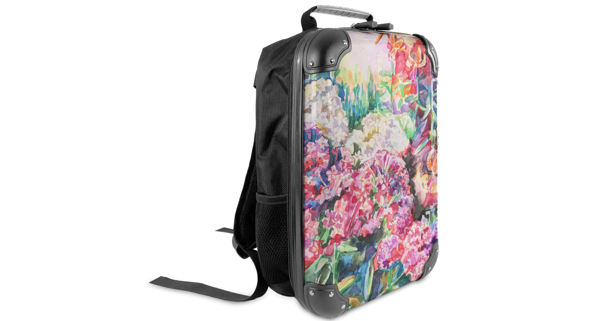 Custom Watercolor Floral Kids Hard Shell Backpack | YouCustomizeIt