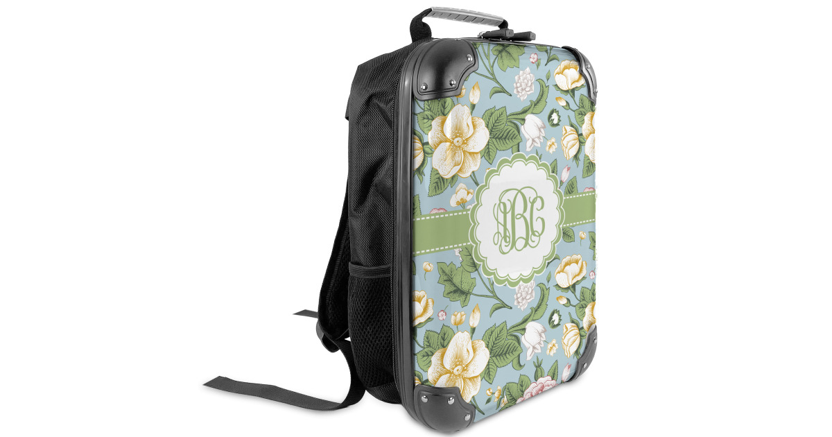 Custom Vintage Floral Kids Hard Shell Backpack (Personalized) | YouCustomizeIt