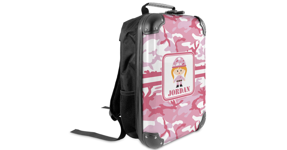 Custom Pink Camo Kids Hard Shell Backpack (Personalized) | YouCustomizeIt