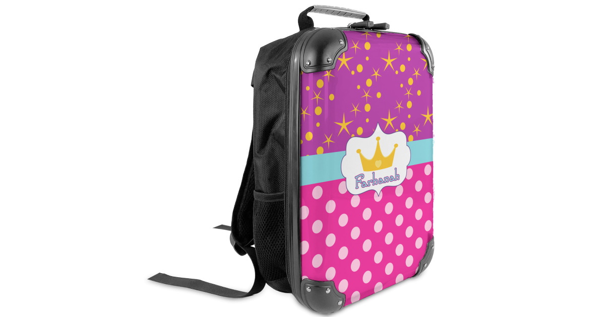 Custom Sparkle & Dots Kids Hard Shell Backpack (Personalized ...