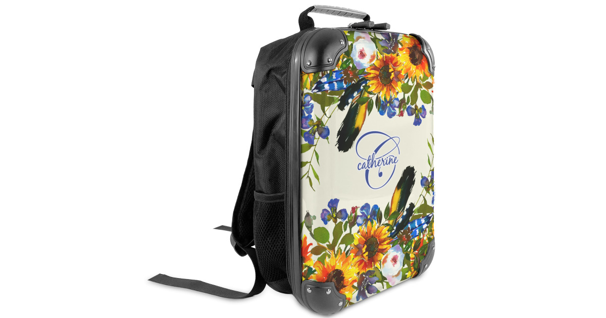 Custom Sunflowers Kids Hard Shell Backpack (Personalized) | YouCustomizeIt