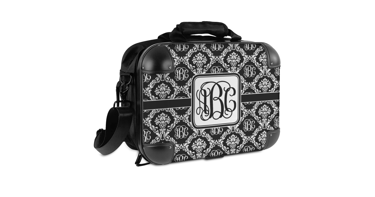 Custom Monogrammed Damask Hard Shell Briefcase | YouCustomizeIt