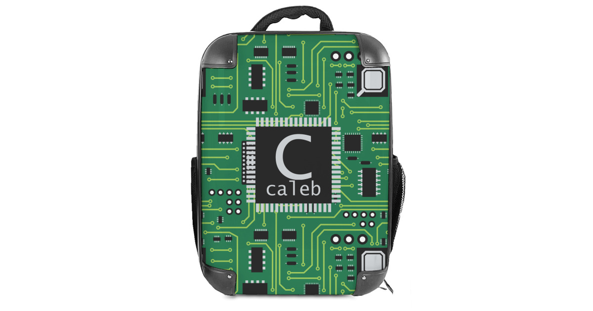 Custom Circuit Board Hard Shell Backpack (Personalized) | YouCustomizeIt
