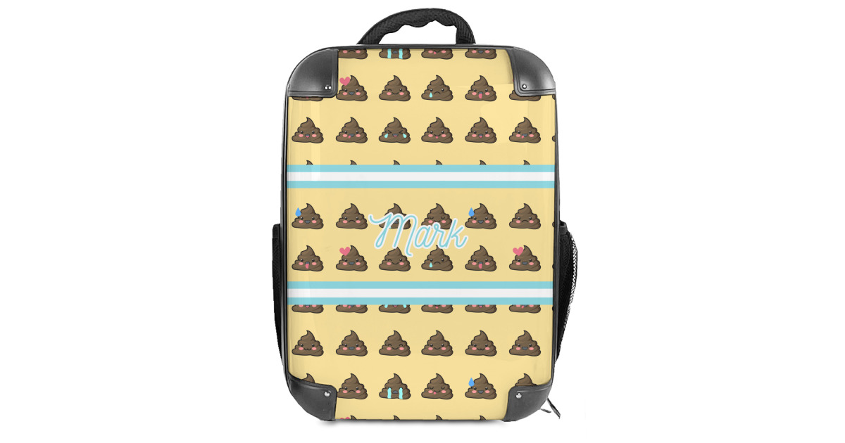 Custom Poop Emoji Hard Shell Backpack (Personalized) | YouCustomizeIt