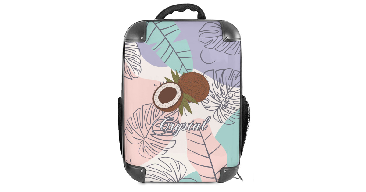 Custom Coconut and Leaves Hard Shell Backpack (Personalized ...