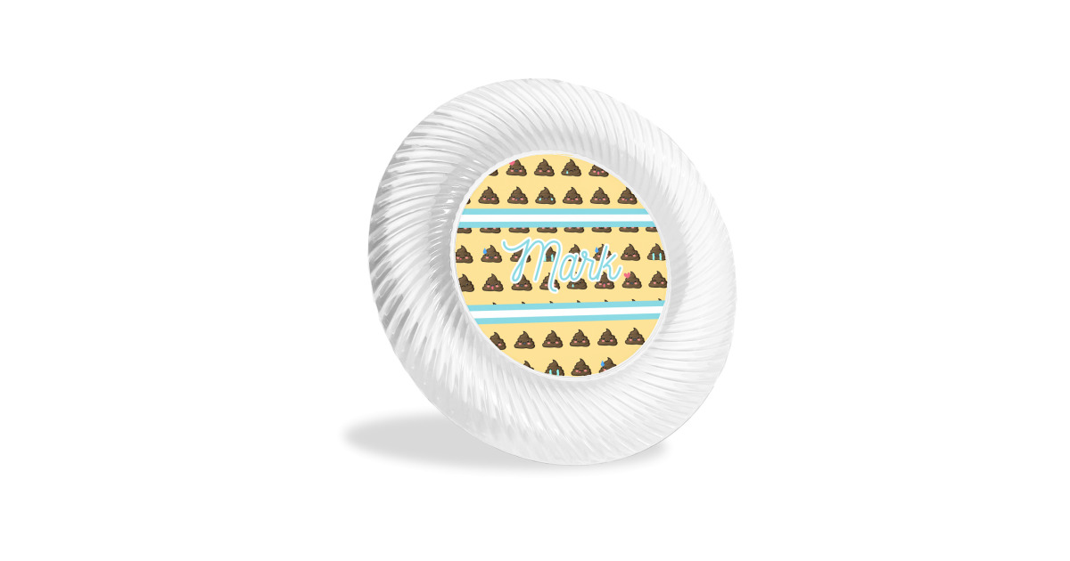 Custom Poop Emoji Plastic Party Appetizer & Dessert Plates - 6 ...