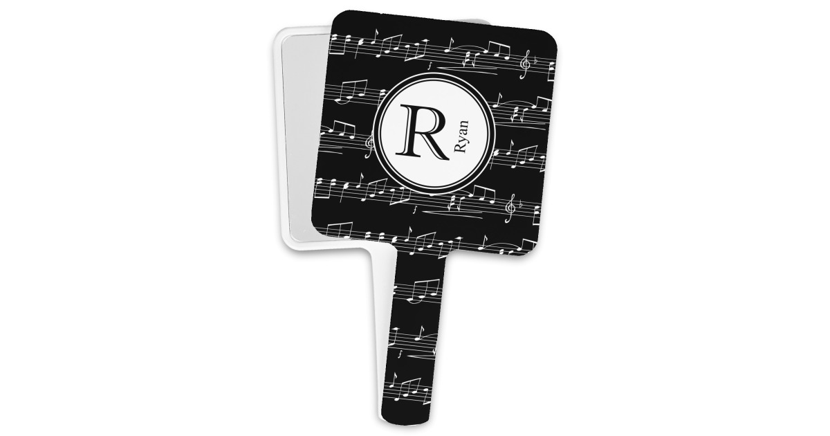 Custom Musical Notes Hand Mirror (Personalized) | YouCustomizeIt