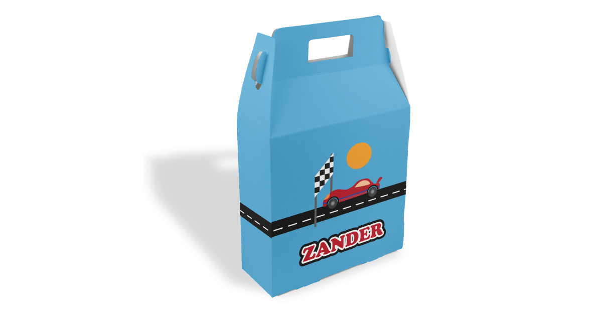 Custom Race Car Gable Favor Box (Personalized) | YouCustomizeIt