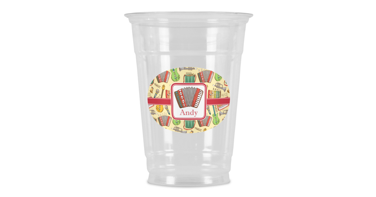 Custom Vintage Musical Instruments Party Cups - 16oz (Personalized ...
