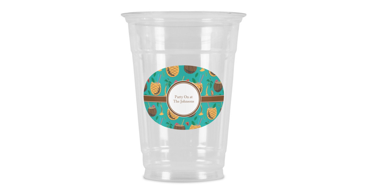 Custom Coconut Drinks Party Cups - 16oz (Personalized) | YouCustomizeIt