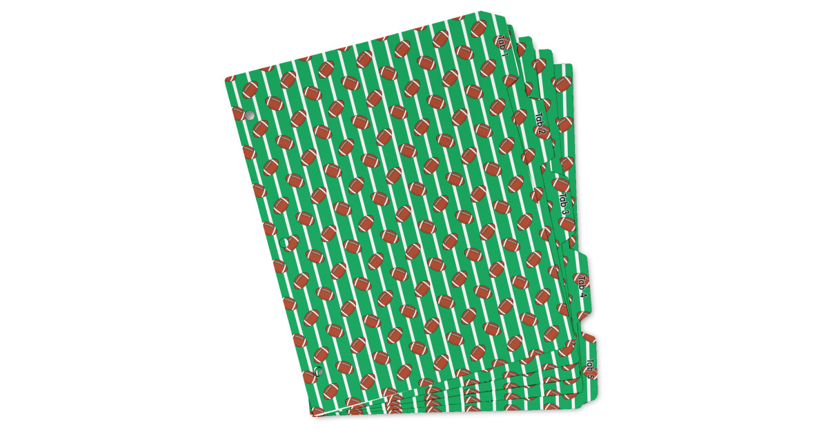 Custom Football Binder Tab Divider Set (Personalized) | YouCustomizeIt