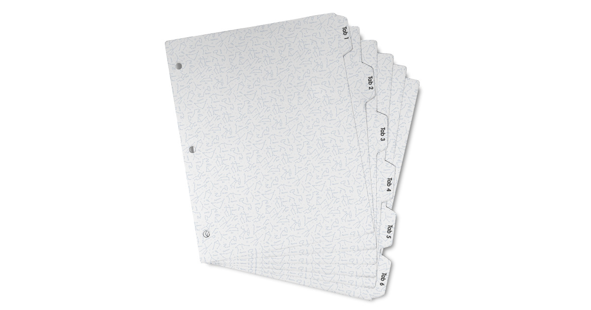 Custom Zodiac Constellations Binder Tab Divider - Set of 6 ...