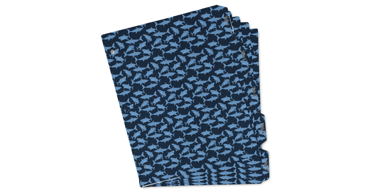 Custom Sharks Binder Tab Divider Set (Personalized) | YouCustomizeIt