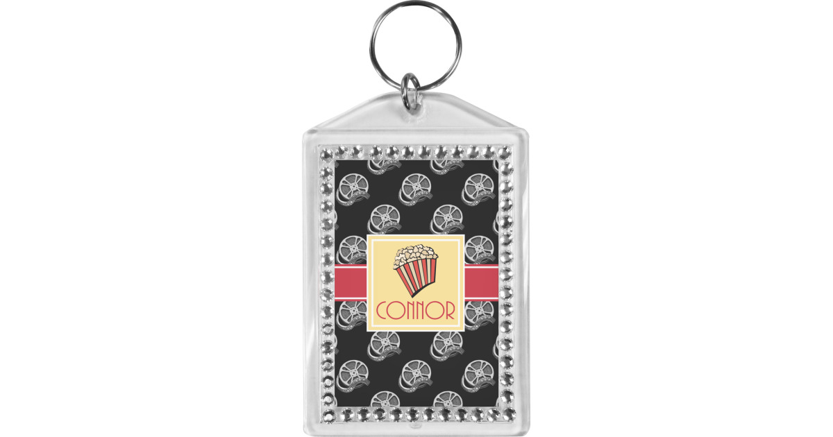 Custom Movie Theater Bling Keychain w/ Name or Text | YouCustomizeIt