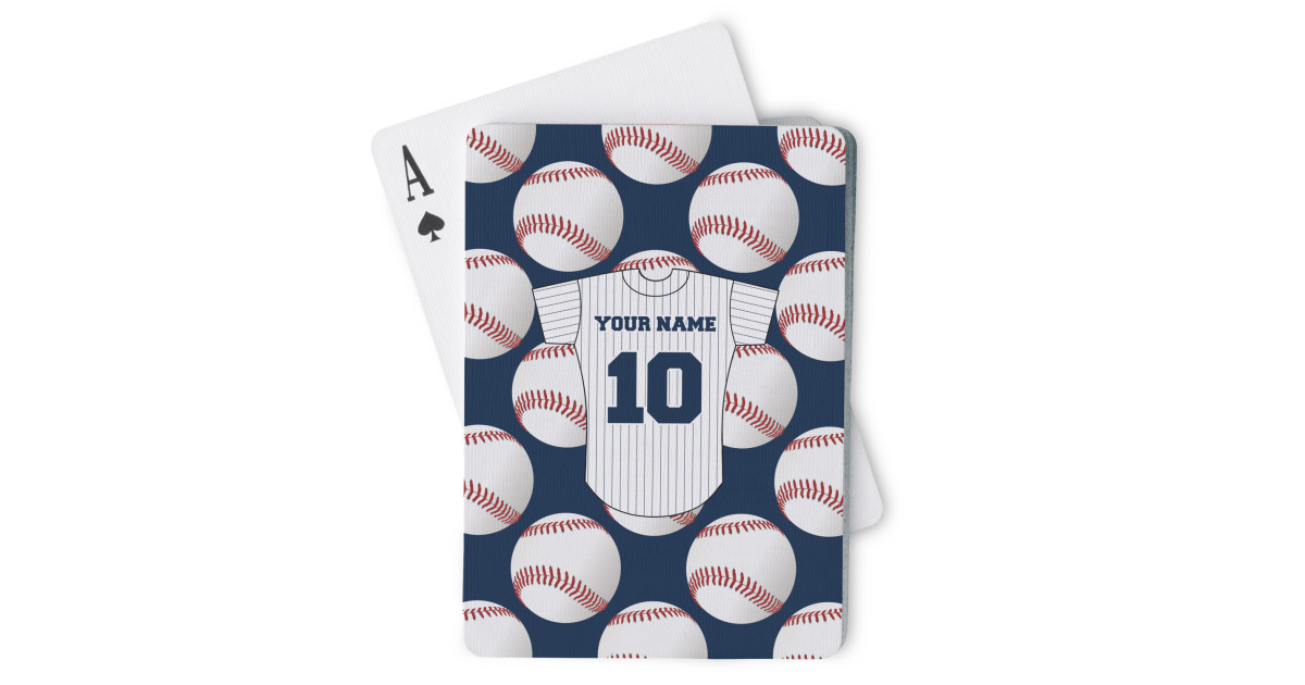 Custom Baseball Jersey Playing Cards (Personalized) | YouCustomizeIt