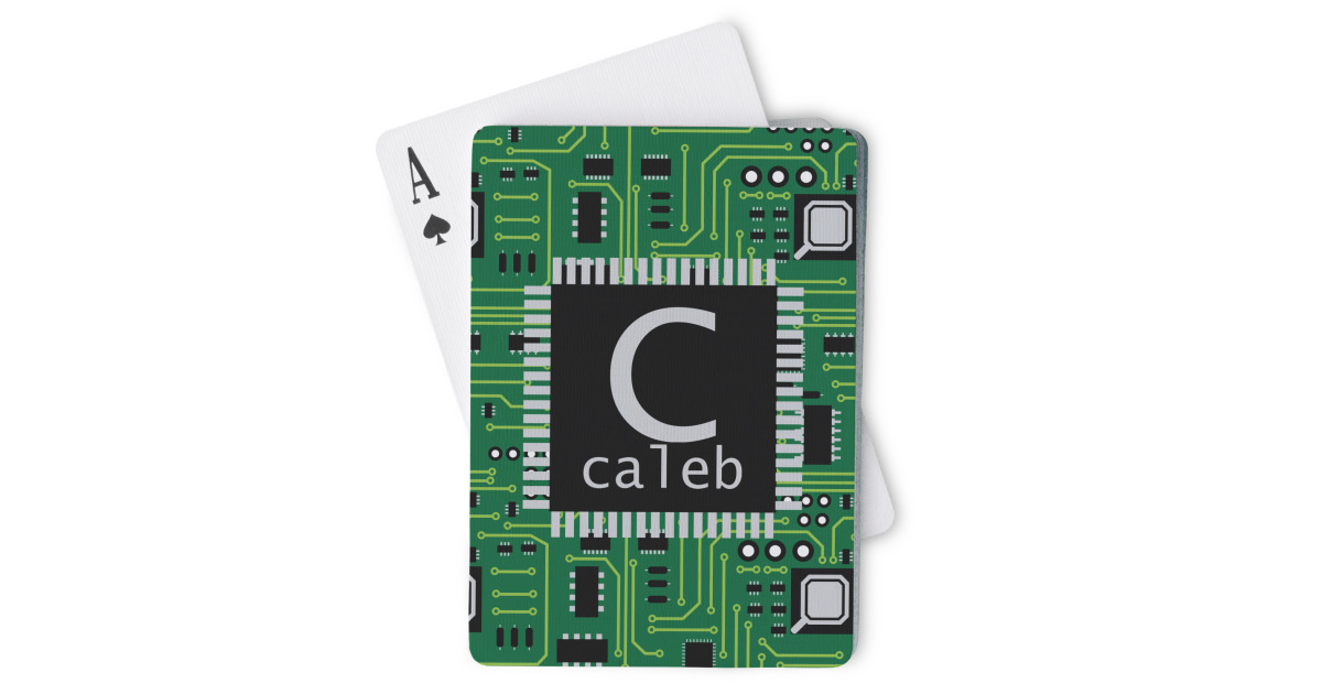 Custom Circuit Board Playing Cards (Personalized) | YouCustomizeIt