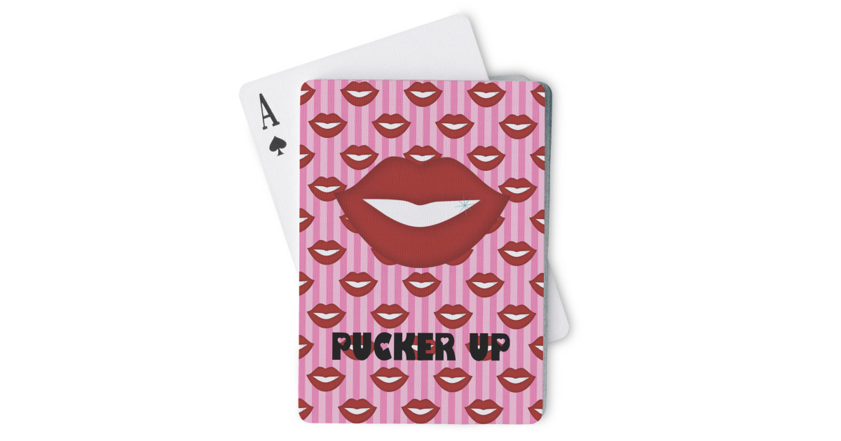 Custom Lips (Pucker Up) Playing Cards | YouCustomizeIt