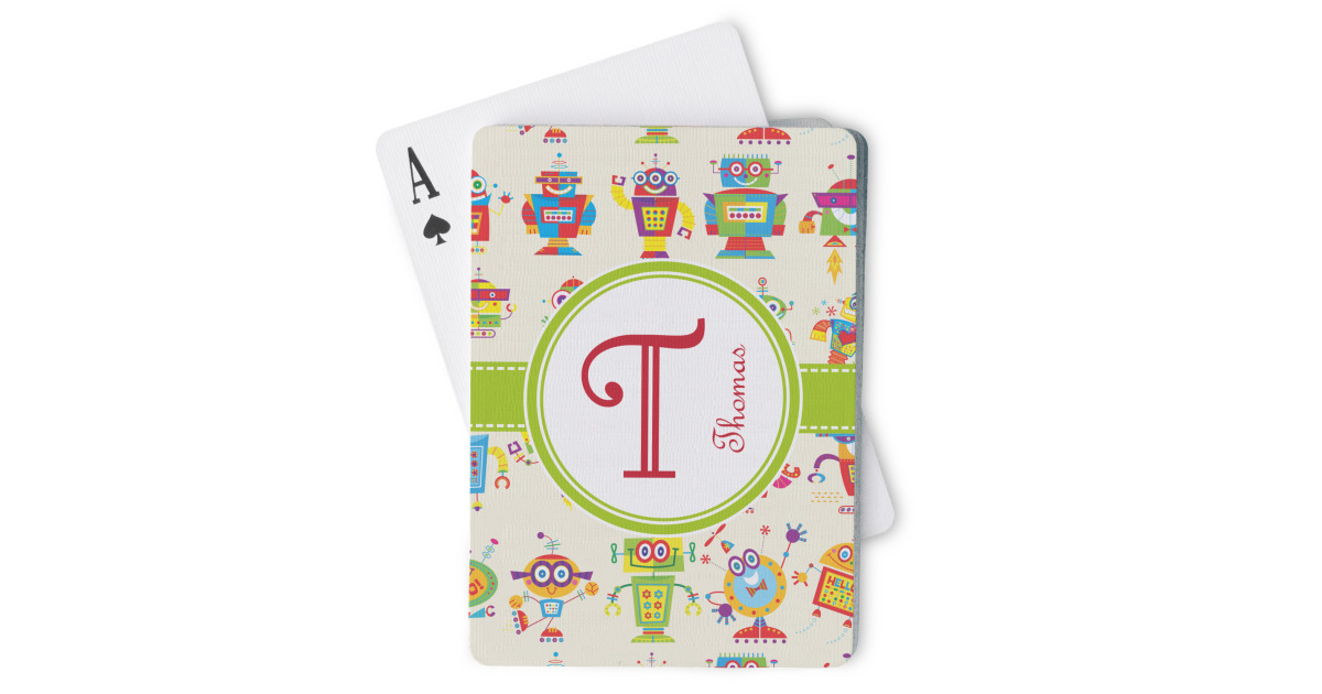 Custom Rocking Robots Playing Cards (Personalized) | YouCustomizeIt