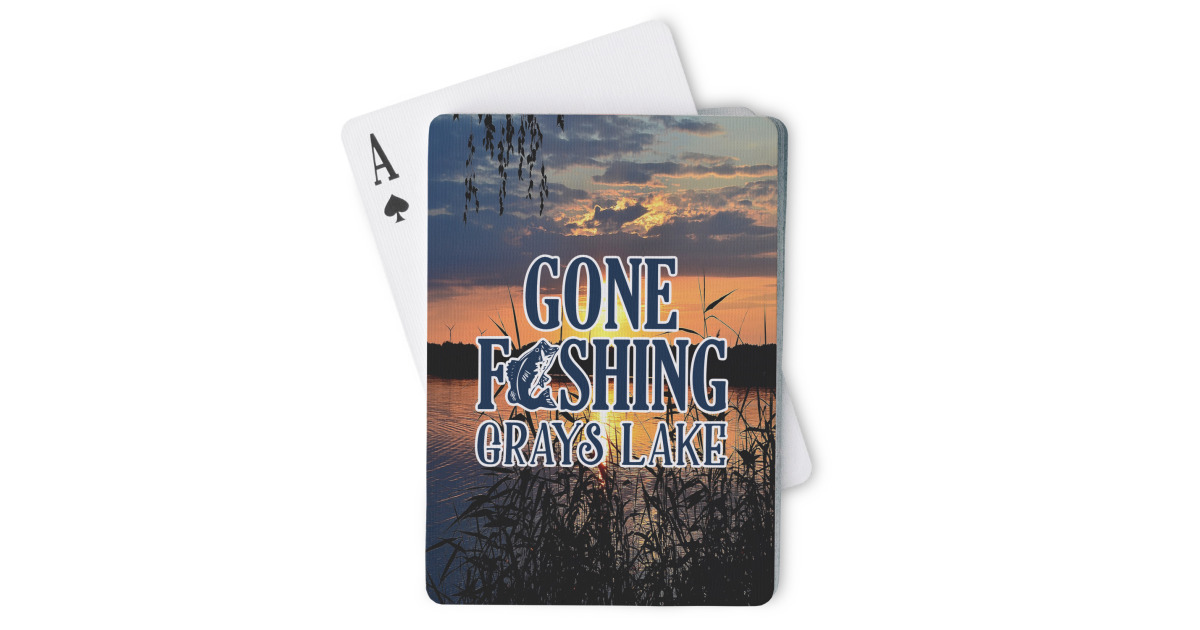 Custom Gone Fishing Playing Cards (Personalized) | YouCustomizeIt