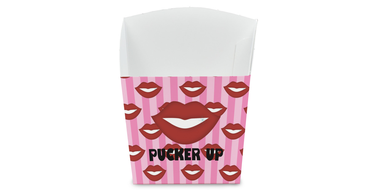 Custom Lips (Pucker Up) French Fry Favor Boxes | YouCustomizeIt