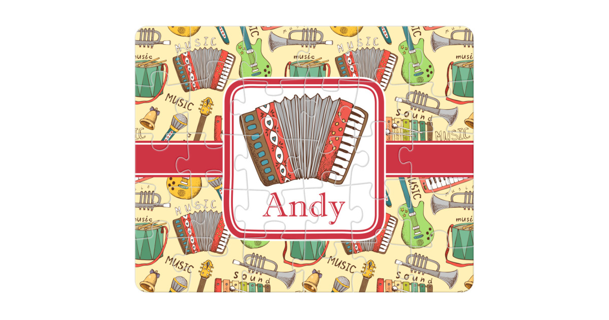Custom Vintage Musical Instruments Jigsaw Puzzles (Personalized ...
