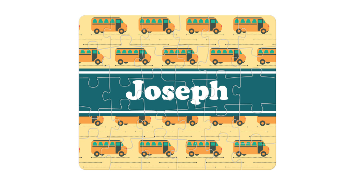 Custom School Bus Jigsaw Puzzles (Personalized) | YouCustomizeIt