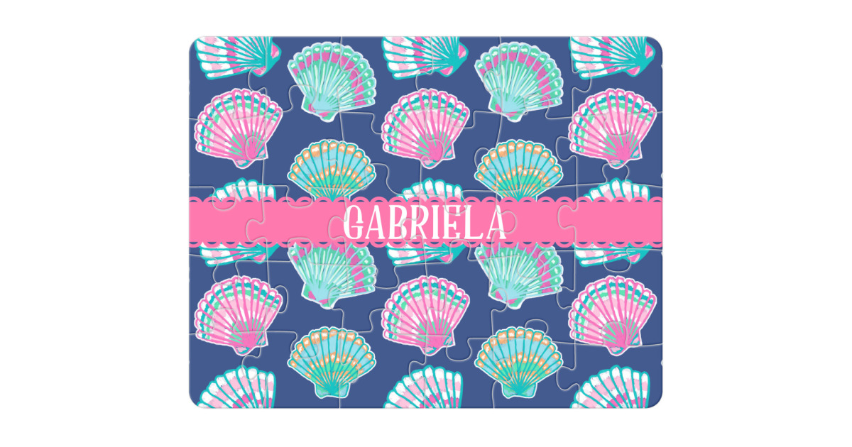 Custom Preppy Sea Shells Jigsaw Puzzles (Personalized) | YouCustomizeIt