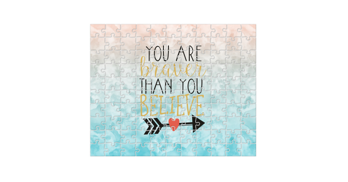 Custom Inspirational Quotes 110 pc Jigsaw Puzzle | YouCustomizeIt