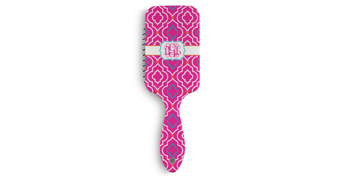 Custom Colorful Trellis Hair Brushes (Personalized) | YouCustomizeIt