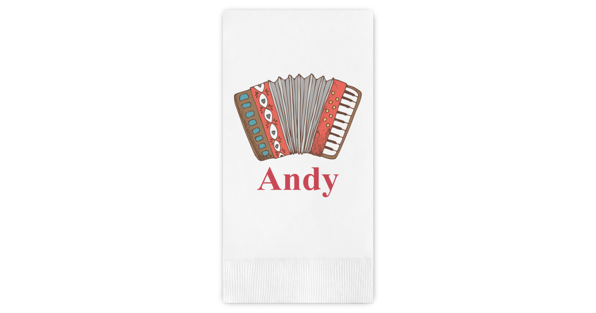 Custom Vintage Musical Instruments Guest Paper Towels - Full Color ...