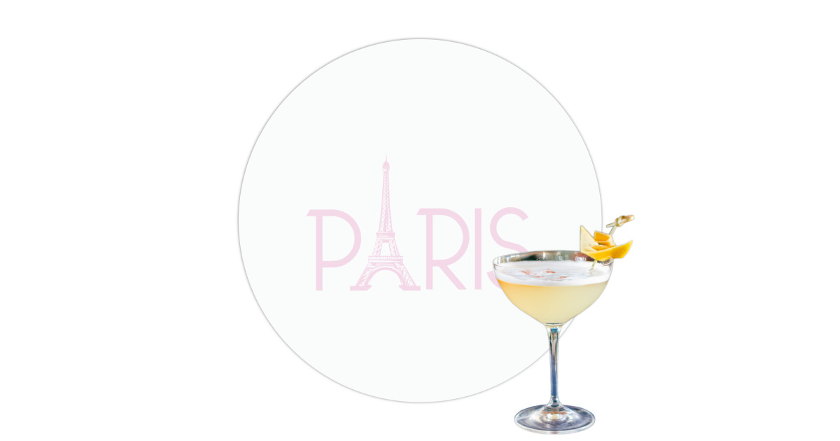 Custom Paris & Eiffel Tower Printed Drink Topper | YouCustomizeIt
